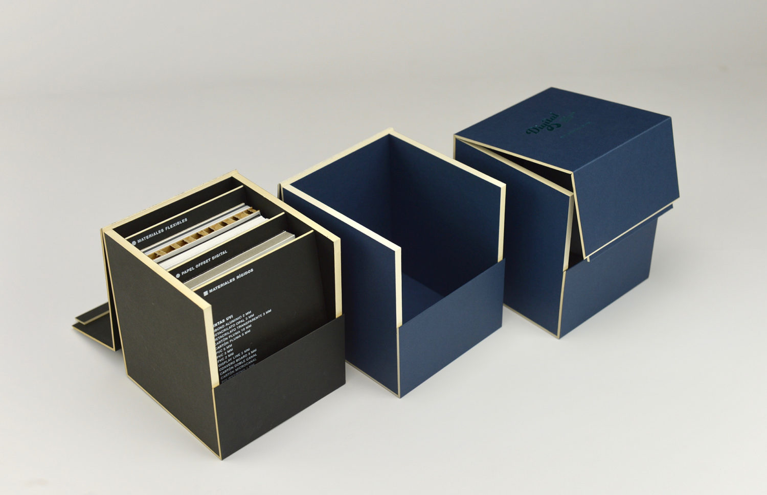 Materials showcase box for ‘Digital’ company - 200BIS BARCELONA