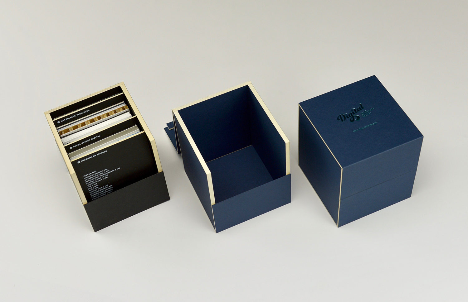 Materials showcase box for ‘Digital’ company - 200BIS BARCELONA